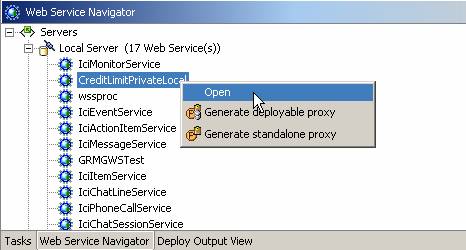 Web Service Navigator (SAP Library - Using Java)